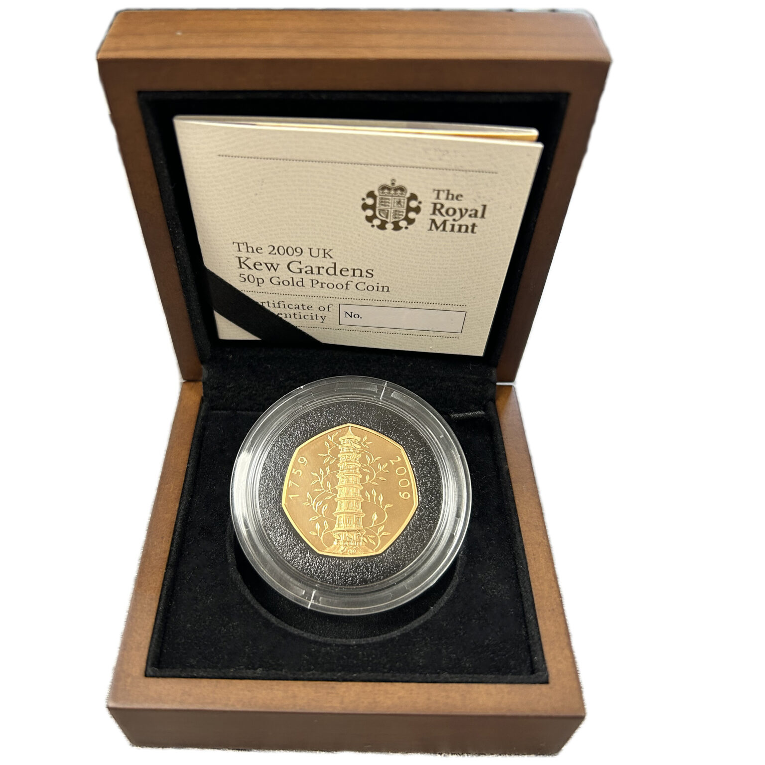 Proof Gold 50p - Kew Gardens - ATS Bullion