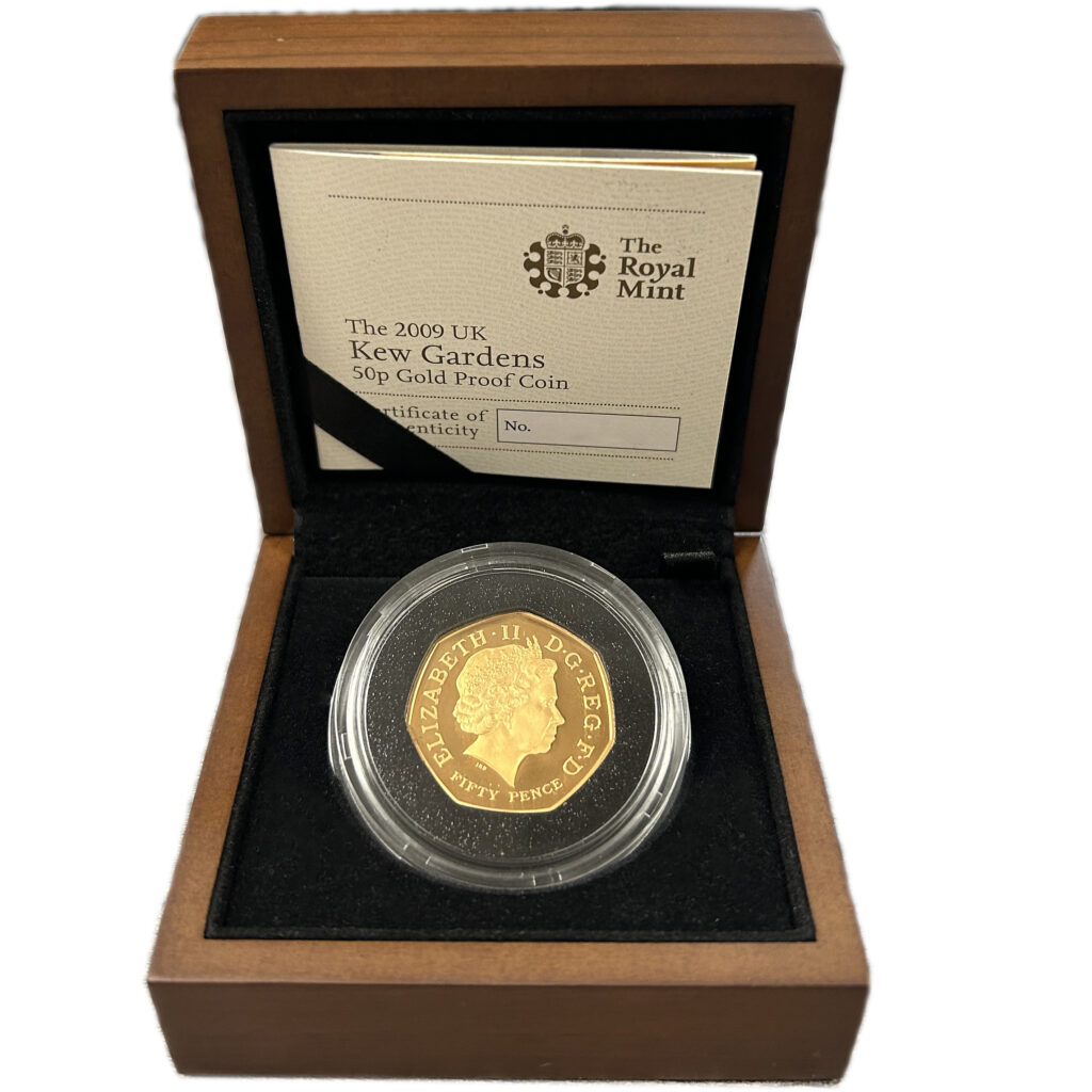 Proof Gold 50p - Kew Gardens - ATS Bullion