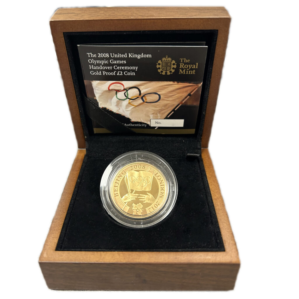Proof Gold £2 - Olympic Handover 2008 - ATS Bullion
