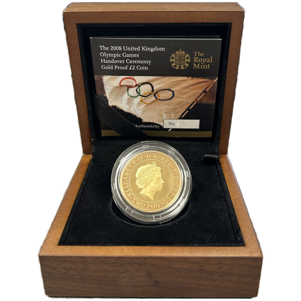 Proof Gold £2 - Olympic Handover 2008 - ATS Bullion