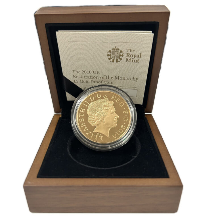 Proof Gold £5 - Restoration of the Monarchy - ATS Bullion