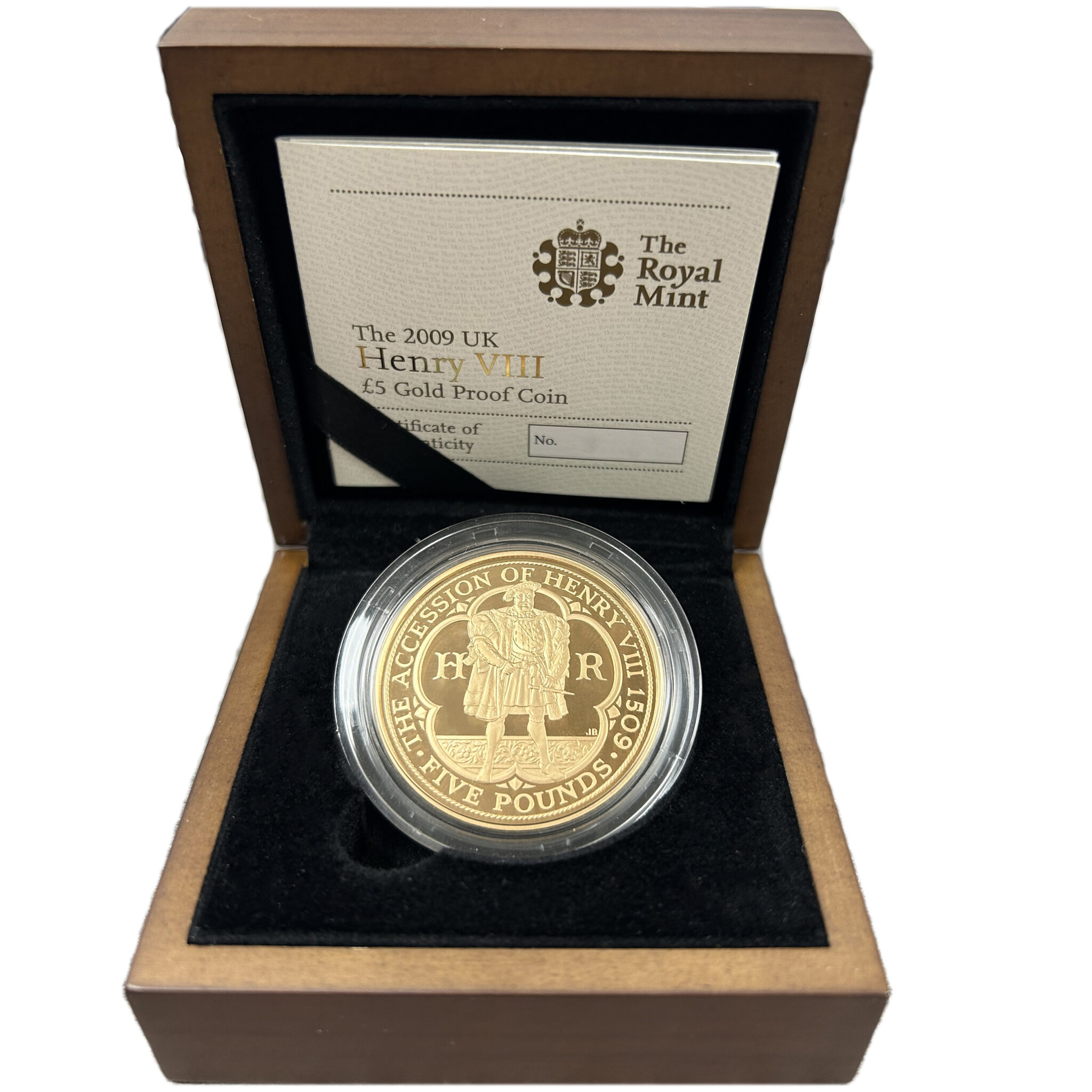 Proof Gold £5 - Henry VIII - ATS Bullion