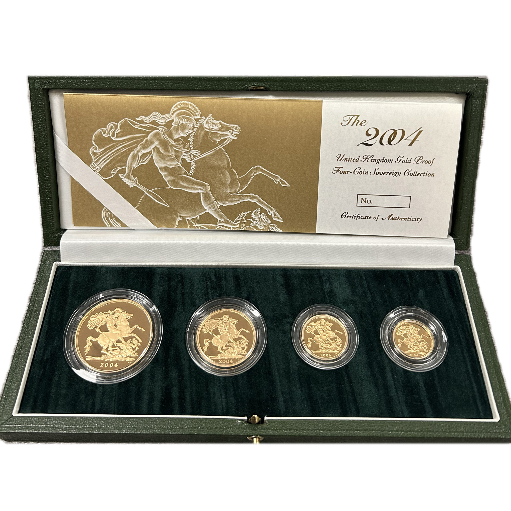 Proof Gold Four Coin Sovereign Set 2004 - ATS Bullion