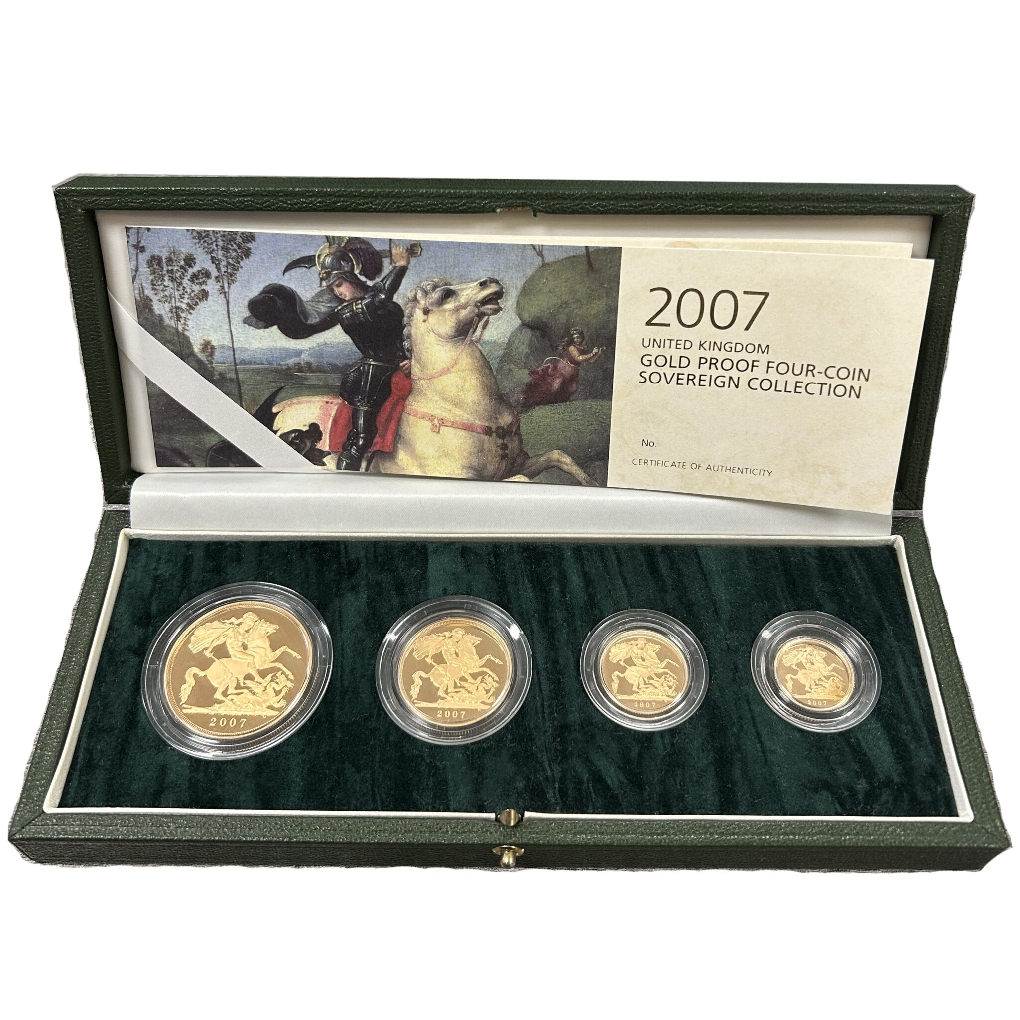 Proof Gold Four Coin Sovereign Set 2007 - ATS Bullion