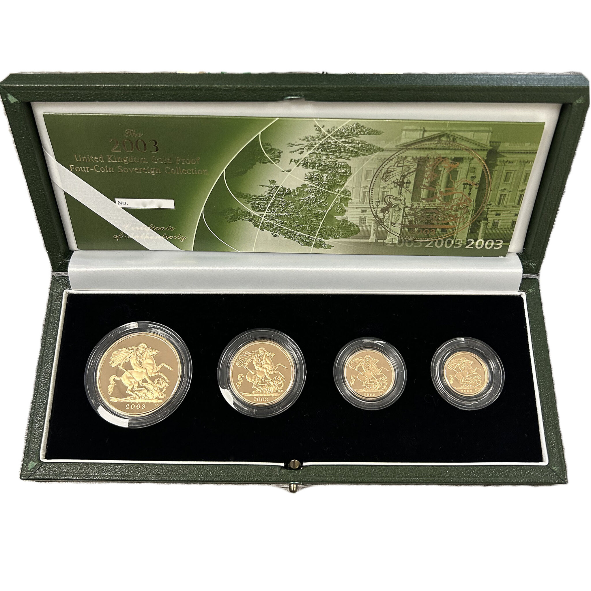 Proof Gold Four Coin Sovereign Set 2003 - ATS Bullion