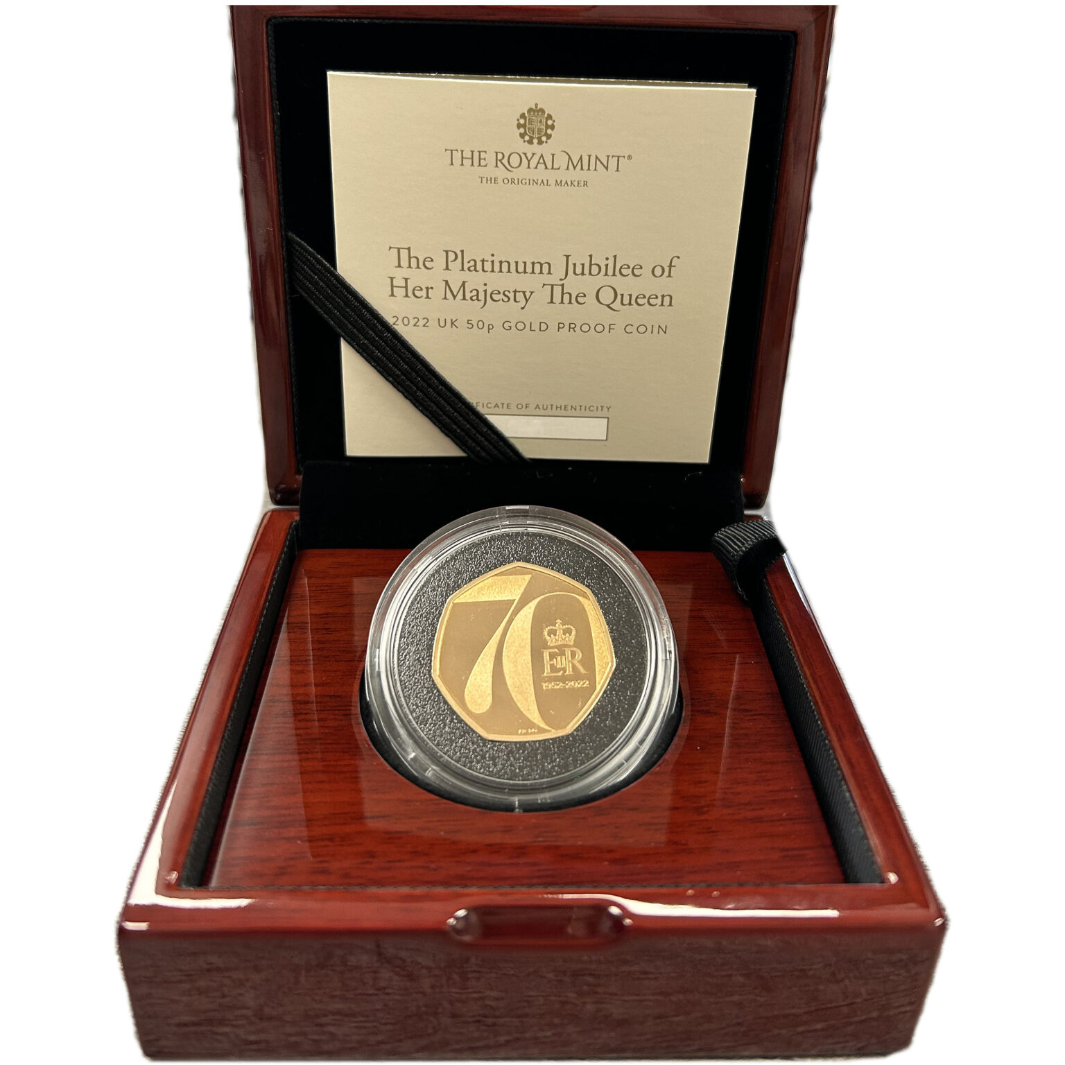 Proof Gold 50p - The Platinum Jubilee 2022 - ATS Bullion