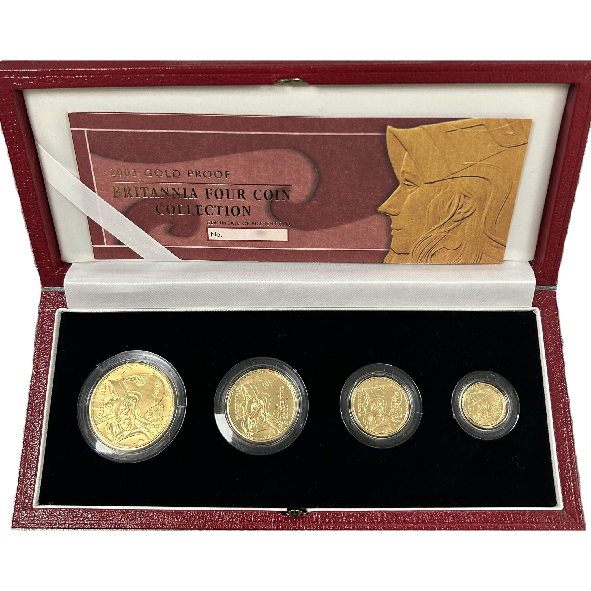 Proof Gold Britannia Four Coin Set 2003 - ATS Bullion