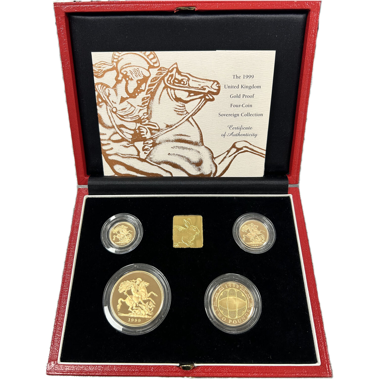 Proof Gold Four Coin Sovereign Set 1999 - ATS Bullion