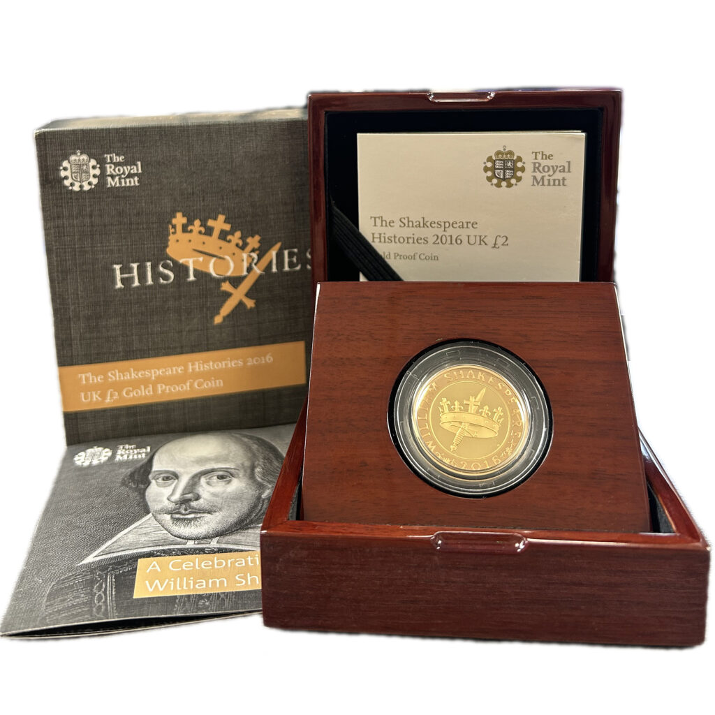 Proof Gold £2 - The Shakespeare Histories - ATS Bullion