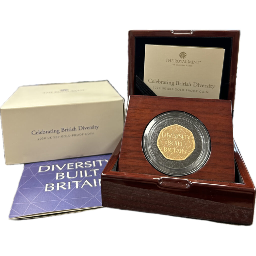 Proof Gold 50p - Celebrating British Diversity - ATS Bullion