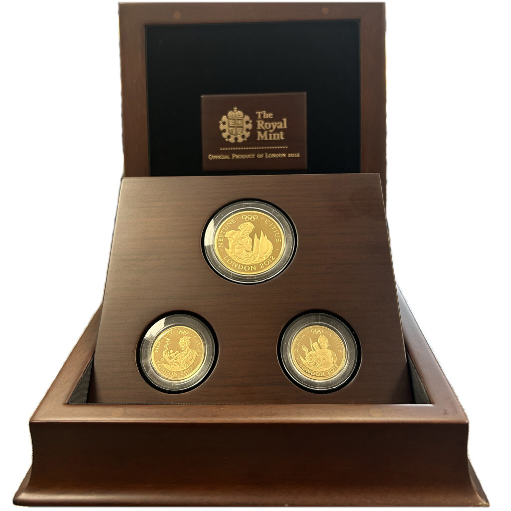 Proof Gold Three Coin Set - London Olympics - Citius Series - ATS Bullion