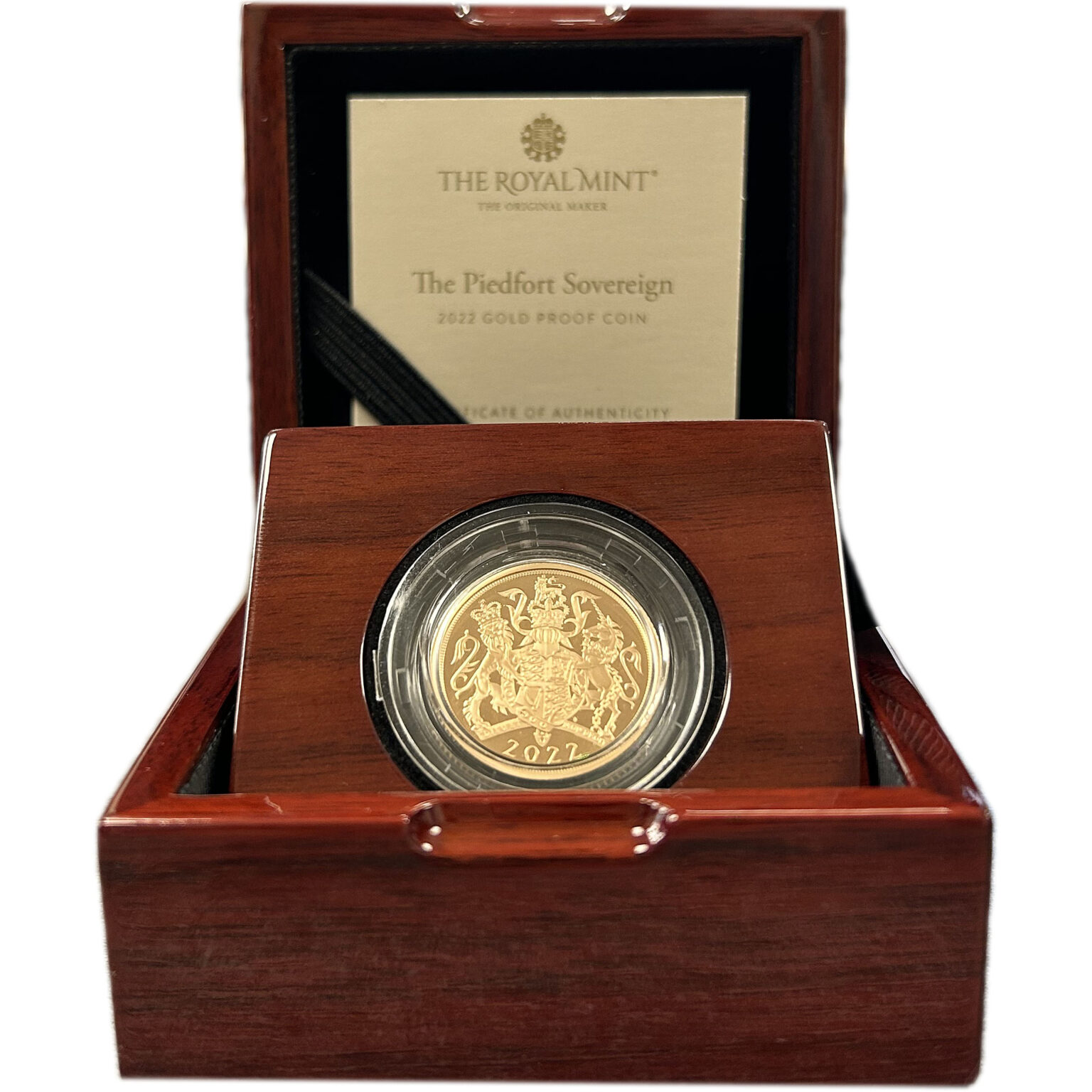 Proof Gold Piedfort Sovereign 2022 - ATS Bullion