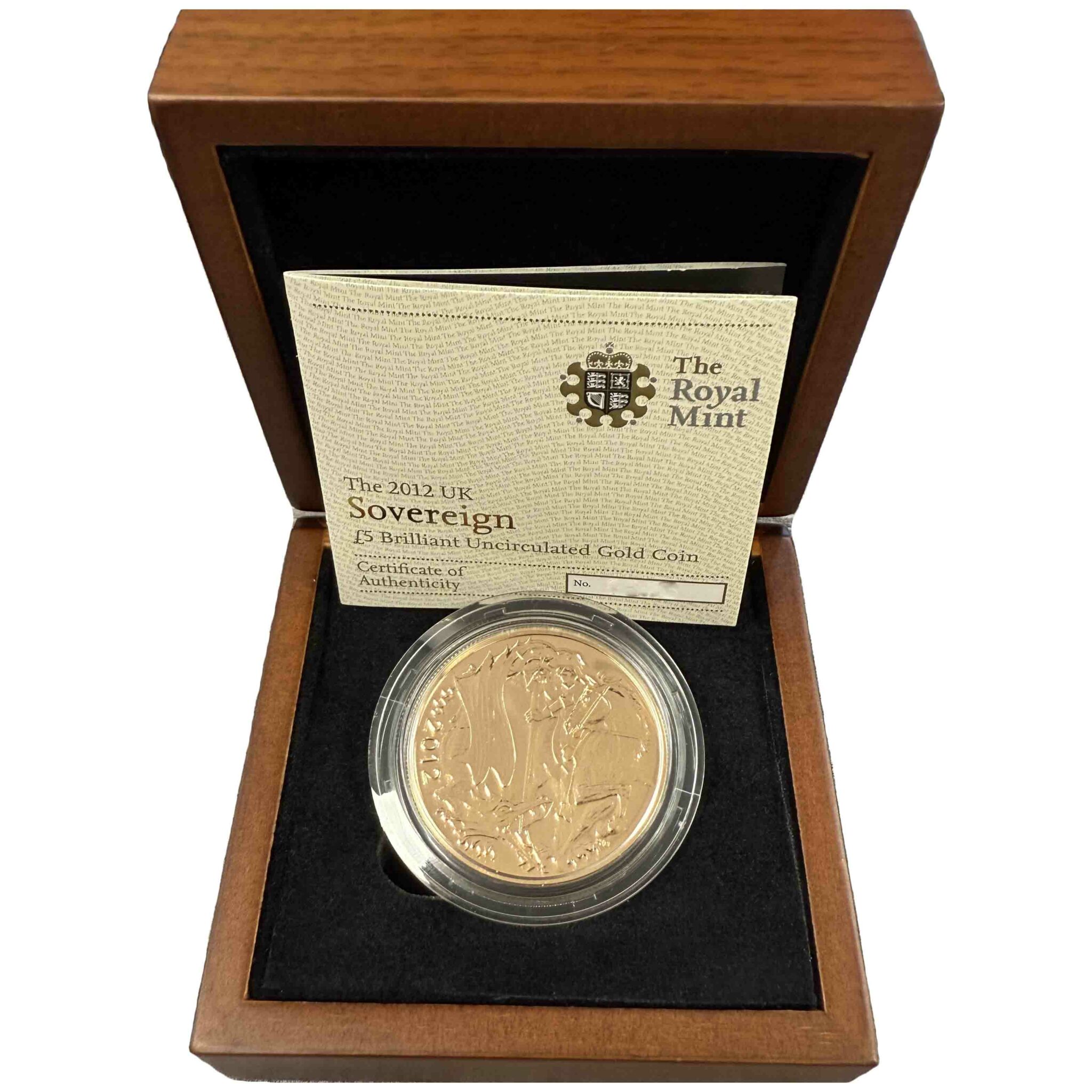 Brilliant Uncirculated Gold £5 - 2012 - ATS Bullion